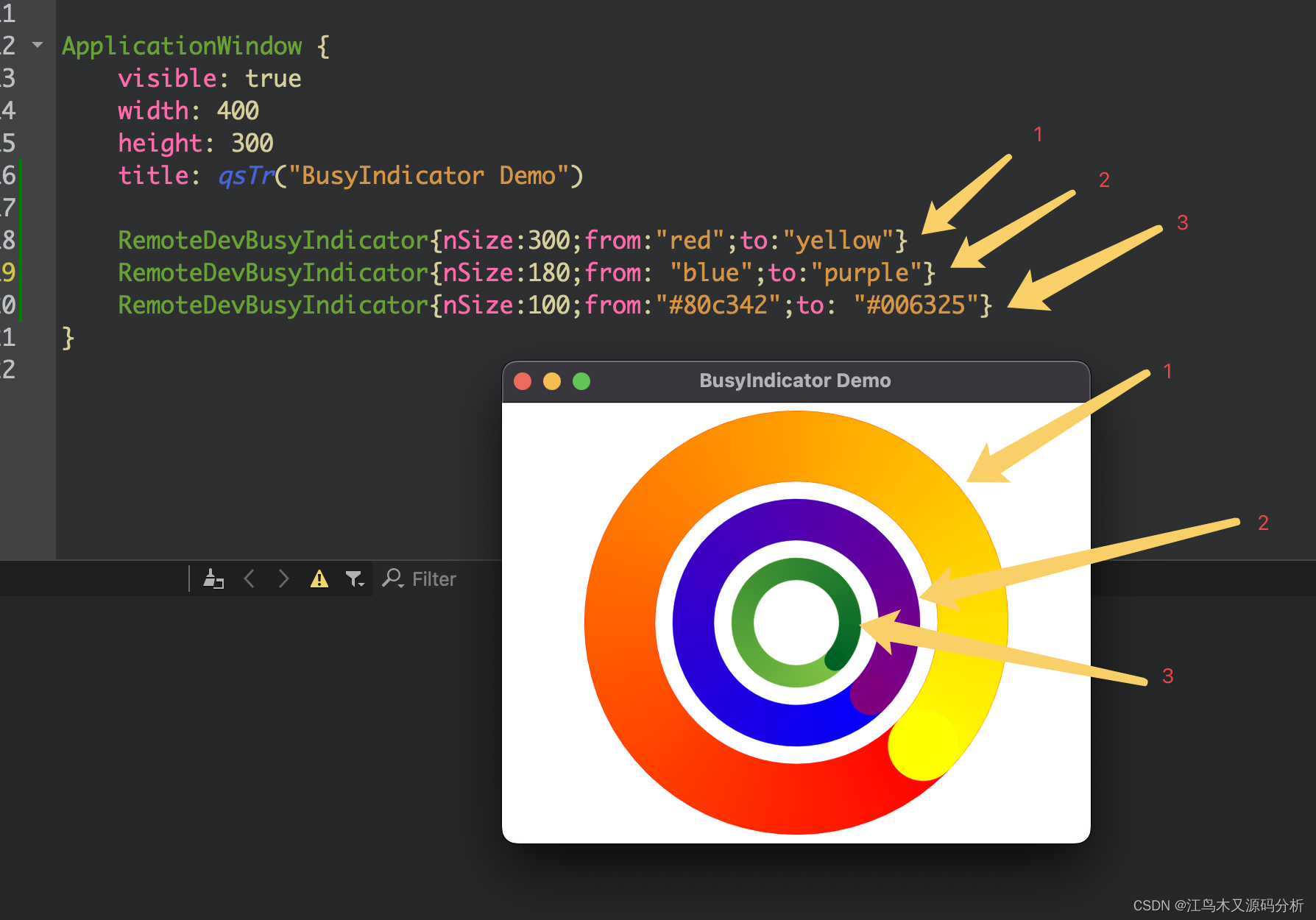 Qt基于QML实现的等待指示器完整过程_qml 指示灯-CSDN博客