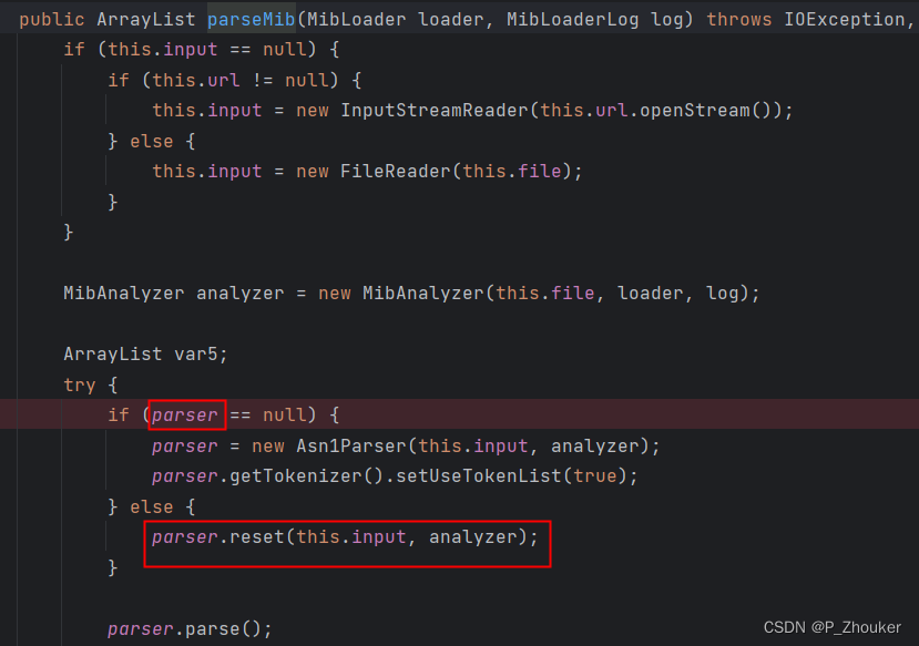 MIB解析：NoSucMethodError: net.percederberg.mibble.asn1.Asn1Parser.reset(Ljava/io/Reader；Lnet ...