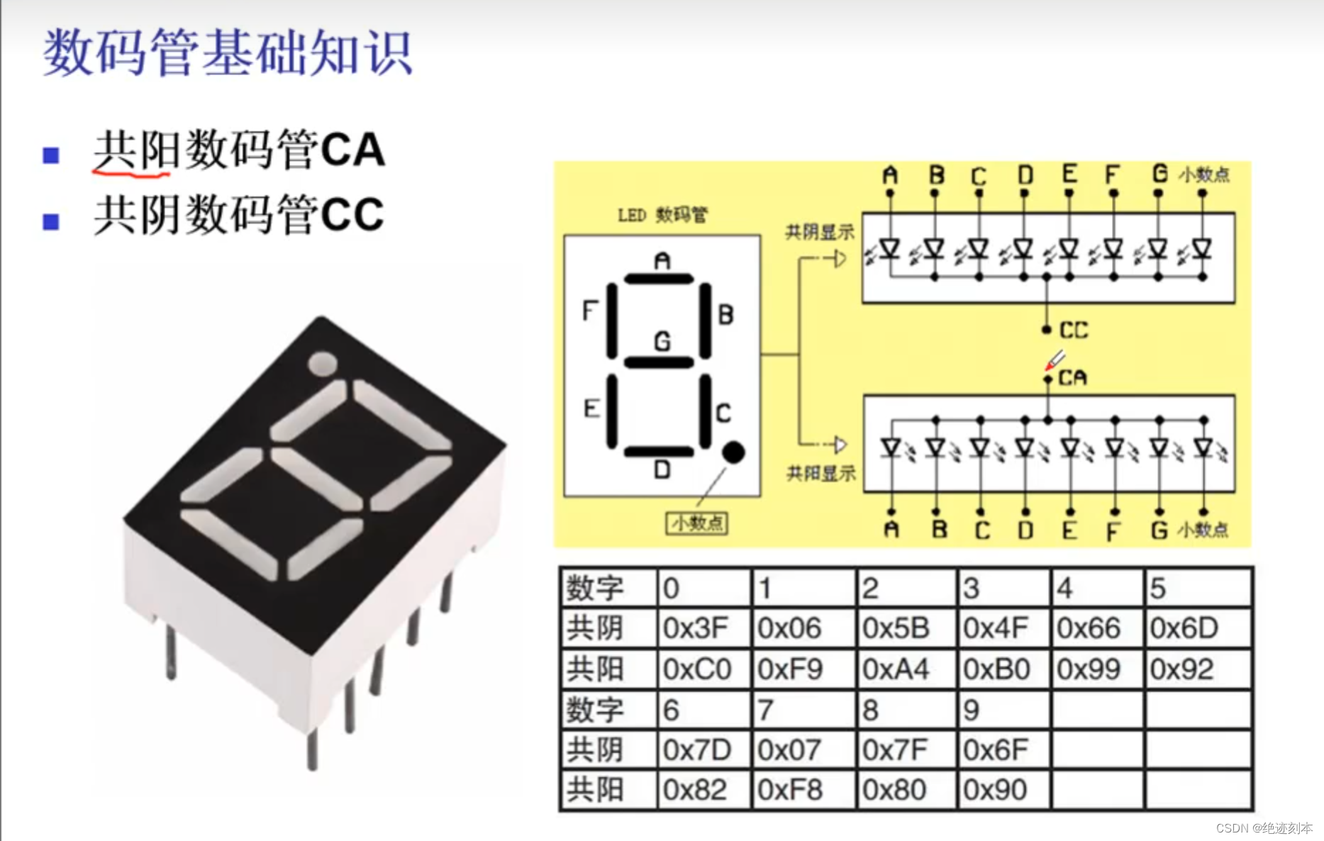 Led数码管基础：结构、引脚与编程示例 Csdn博客 