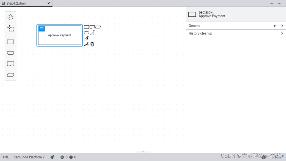 Camunda快速入门（五）：设计一个带DMN业务规则的流程_camunda dmn-CSDN博客