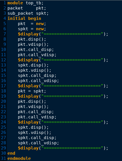 Systemverilog 类”翱翔在systemverilog的天空（5）类的多态和虚方法systemverilog 语言编程 Csdn专栏