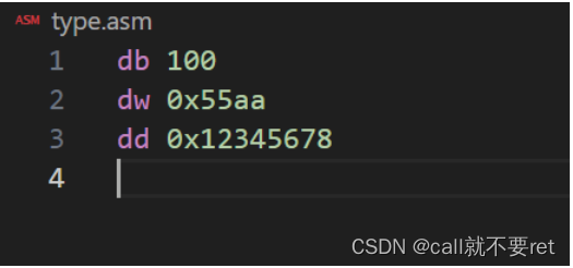 汇编语言基础--nasm语法数据类型_nasm db-CSDN博客