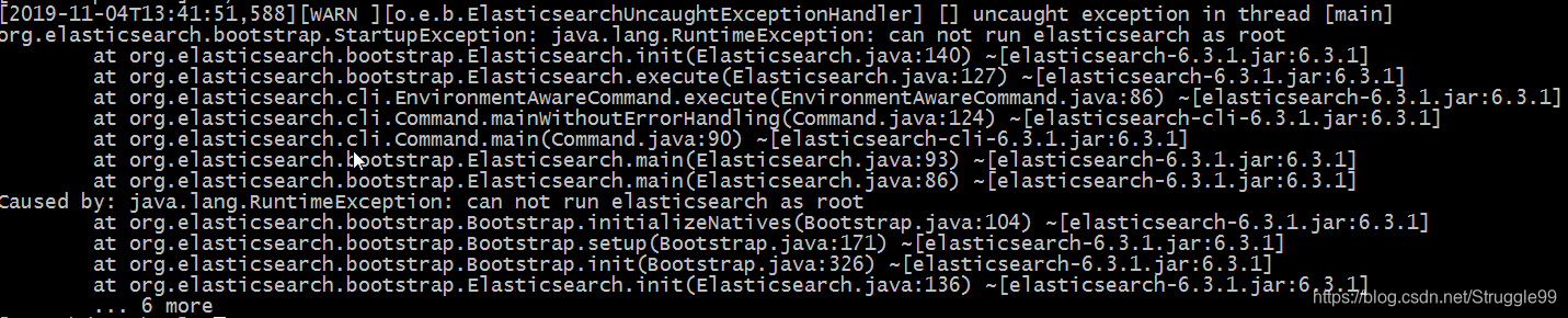 启动ElasticSearch报错 uncaugt exception in thread [main]_uncaught exception in thread [main ...