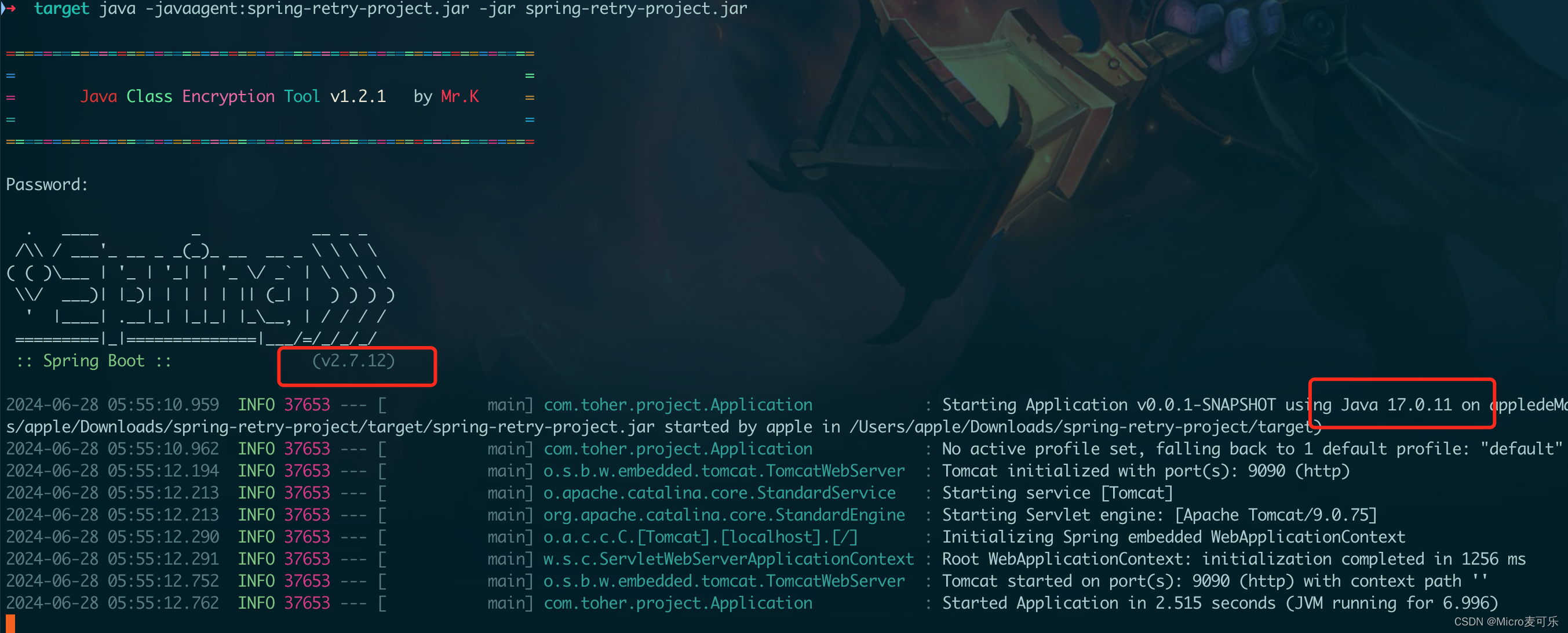 使用ClassFinal实现springboot项目jar包加密-CSDN博客