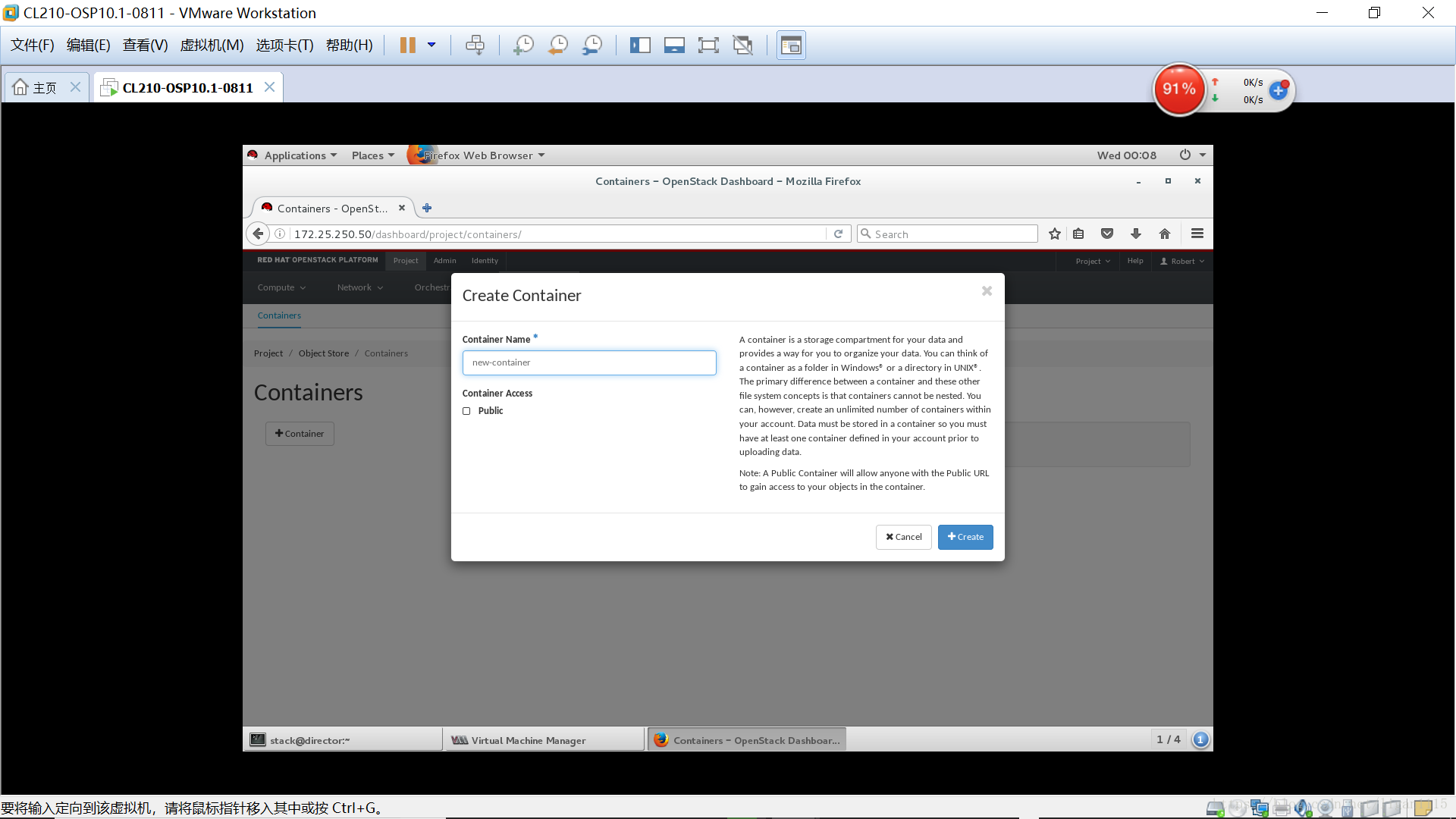 OPENSTACK-210-12-创建容器（Create a Swift container）_openstack heat 运维:创建容器 ...