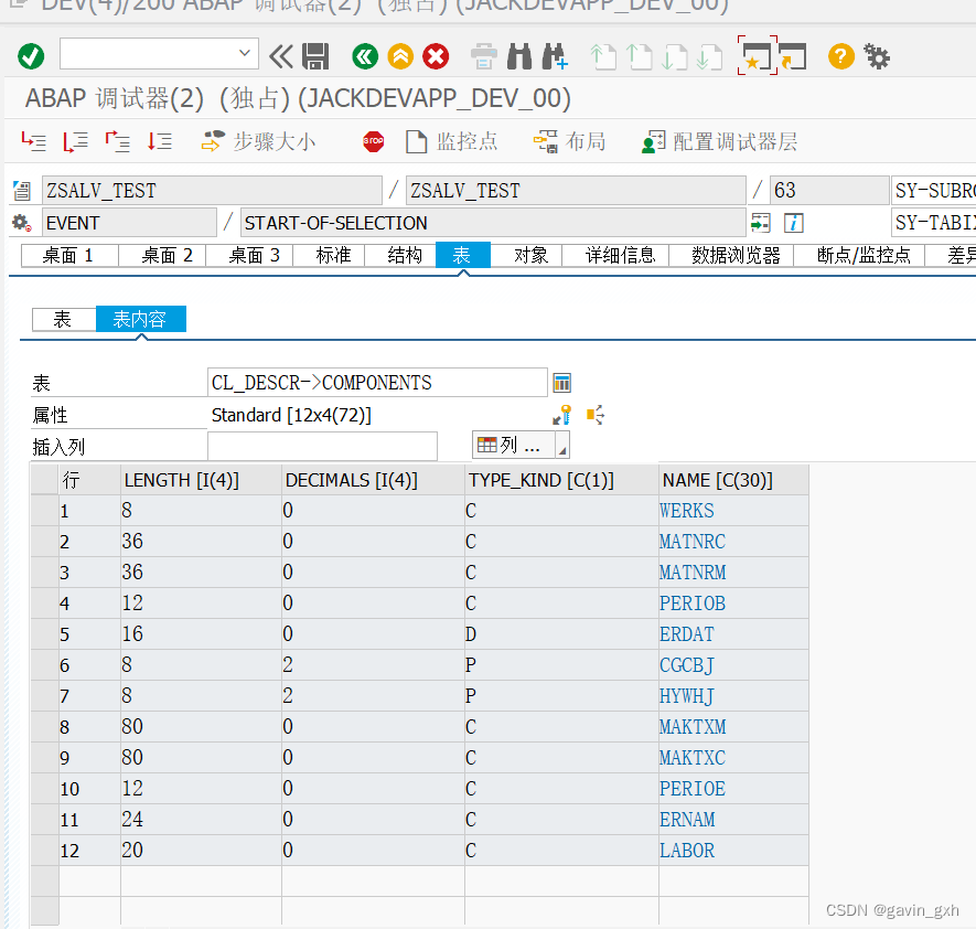 ABAP 反射 测试从内表获取相关字段的类型_abap 读取字段类型-CSDN博客