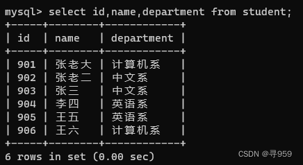 SQL基础：创建与管理student和score表,-CSDN博客