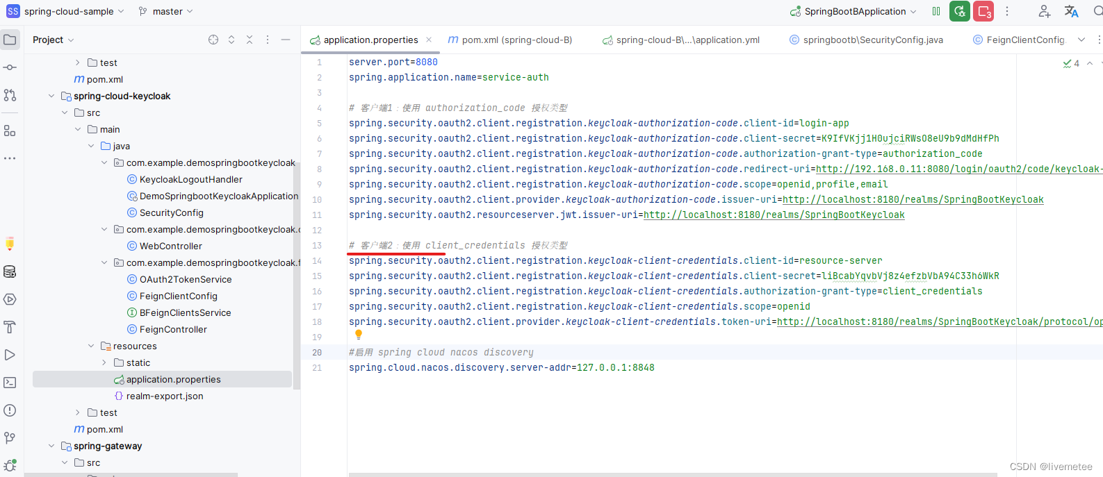 keycloak-24.0.4整合spring security oauth2之 spring-cloud-alibaba2022.0.0_keycloak spring security ...