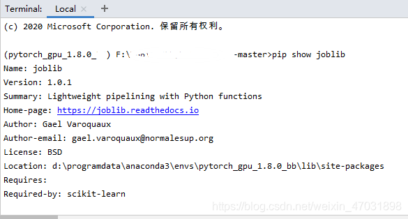 ImportError: cannot import name ‘joblib‘ from ‘sklearn.externals ...