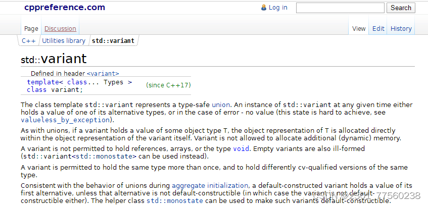 使用c++17std库varaint替代varaint开源库报错处理_‘std::optional’ is only available from c++17 onwar-CSDN博客