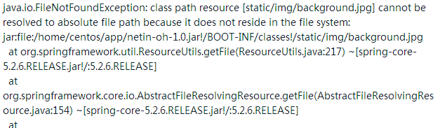 关于Springboot打成jar包后无法读取静态资源问题_resource filerource = new classpathresource 包-CSDN博客