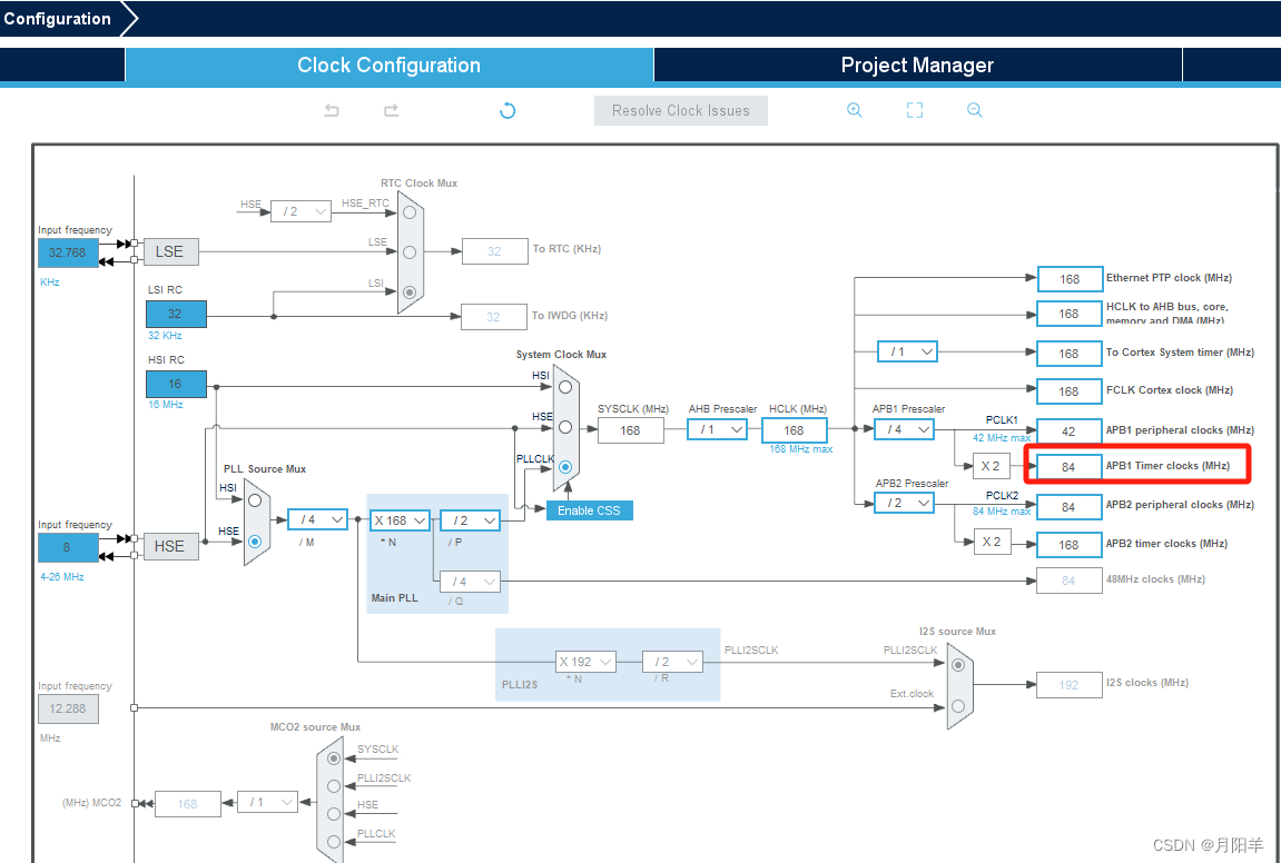 【STM32学习】stm32cubemx配置，定时器频率计算_counter period (autoreload register - 32 bits valu-CSDN博客