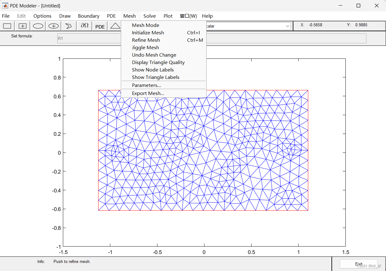 规则与不规则波导本征值问题有限元求解（利用Matlab pdetool）_采用有限元法求解te和tm的特征值问题 尺寸为1cm × 2cm的矩形波导的偏振。将你的-CSDN博客