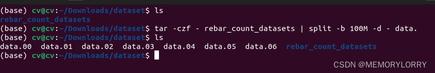 压缩包过大，如何使用split命令拆分压缩包_zip文件拆分-CSDN博客