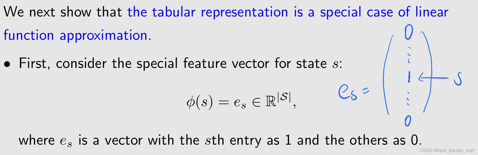 【强化学习的数学原理-赵世钰】课程笔记（八）值函数近似（value function approximation）_值函数近似方法和基于表格的方法有什么区别-CSDN博客
