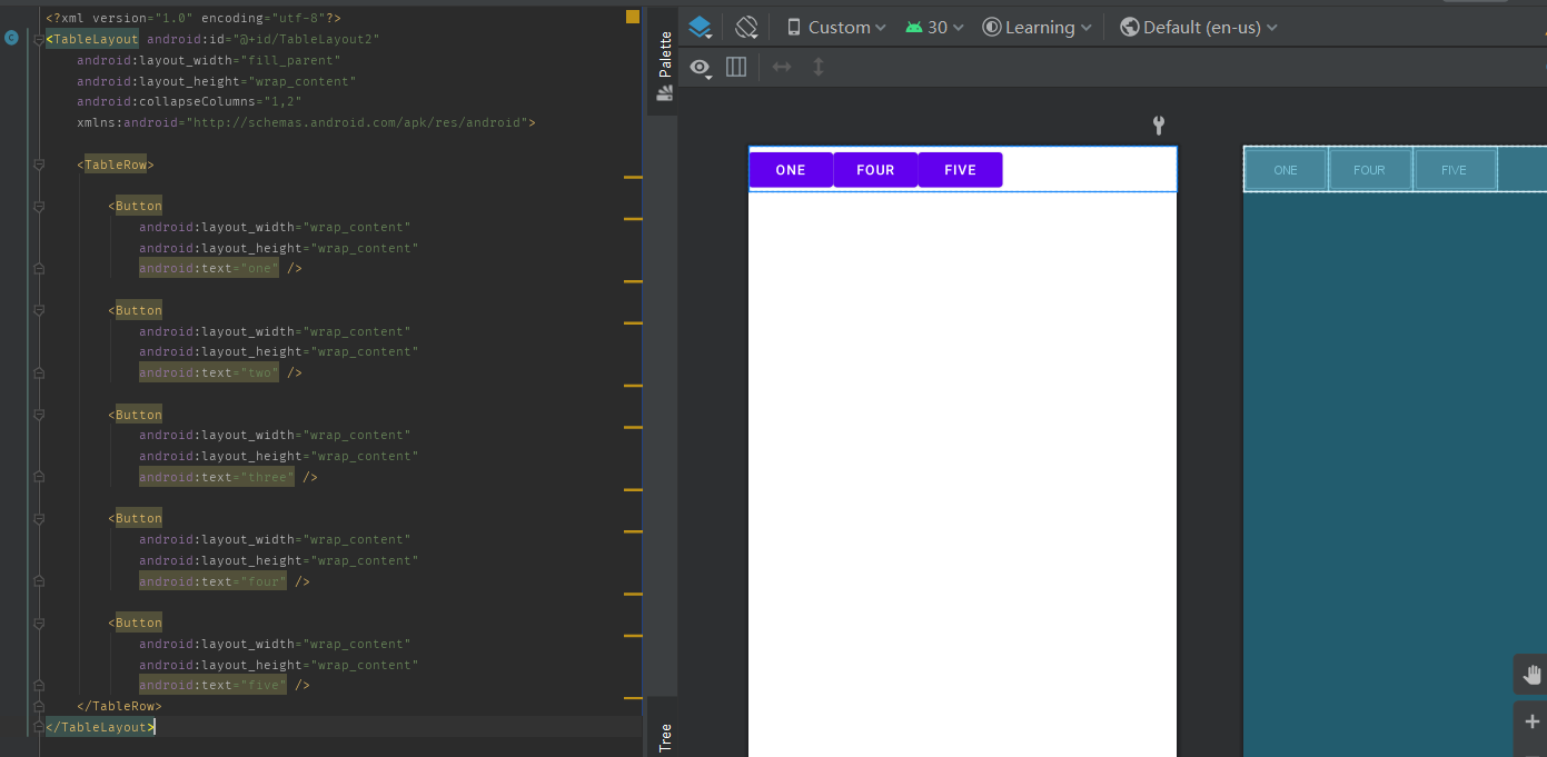 【Android 布局】TableLayout(表格布局)_android 设置tablelayout 设置行列数-CSDN博客