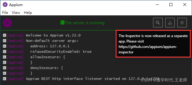Appium-Inspector安装及使用方法_appium inspector操作-CSDN博客