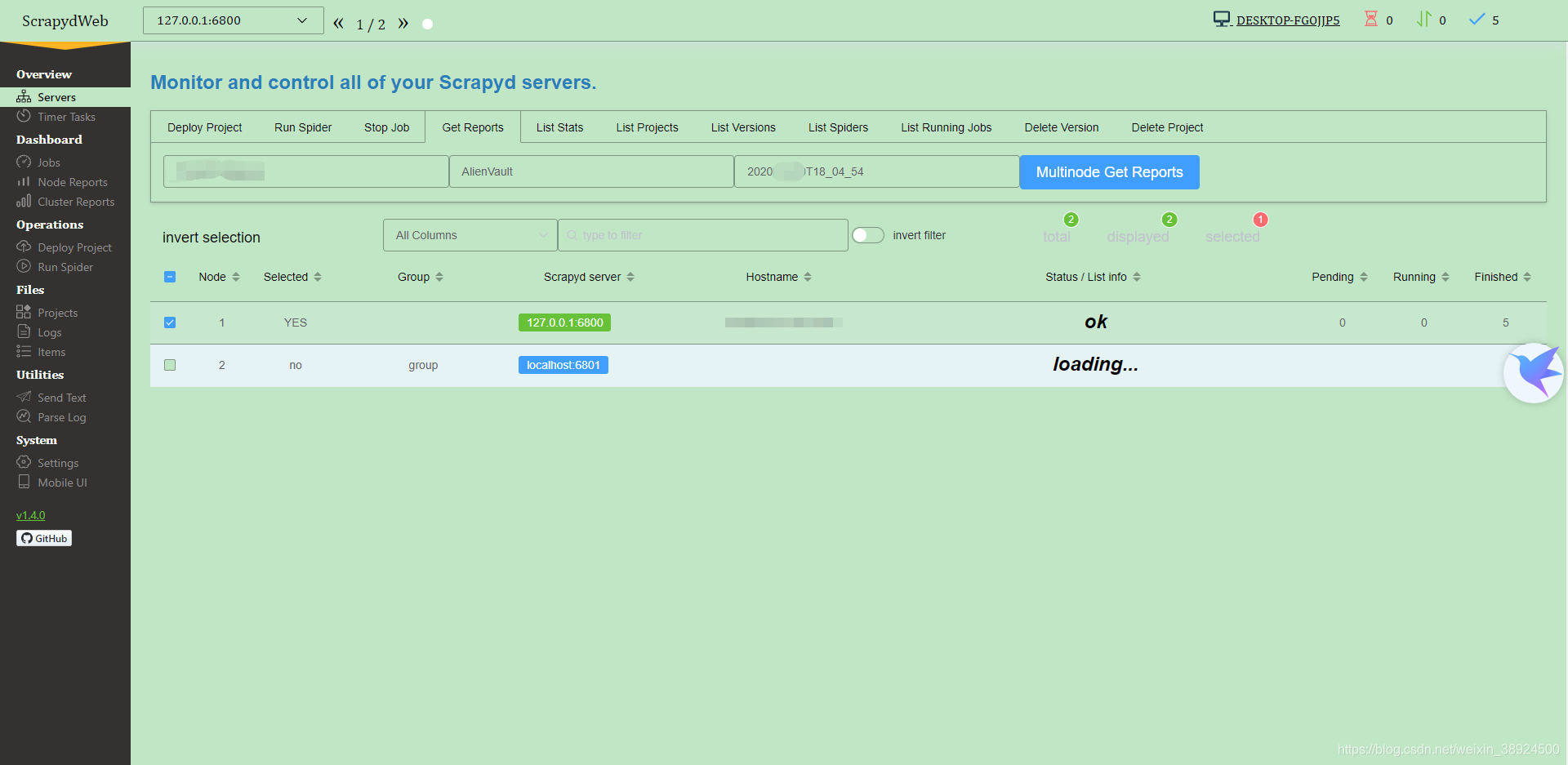 Scrapy爬虫程序监控平台构建（二）：Scrapydweb-CSDN博客