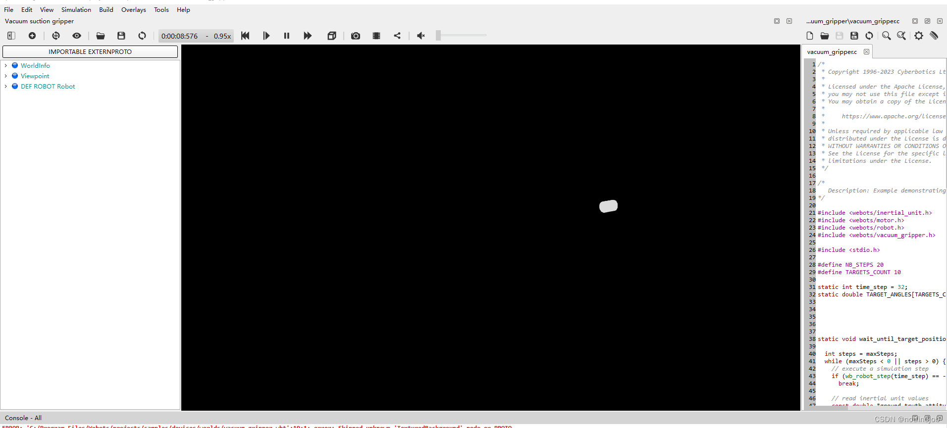 Webots教学 第一章：软件安装和基本设置_webots下载-CSDN博客