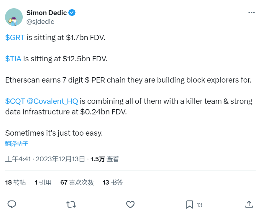 Covalent Network的长期数据可用性 获得了众多加密 KOL的肯定及支持-CSDN博客