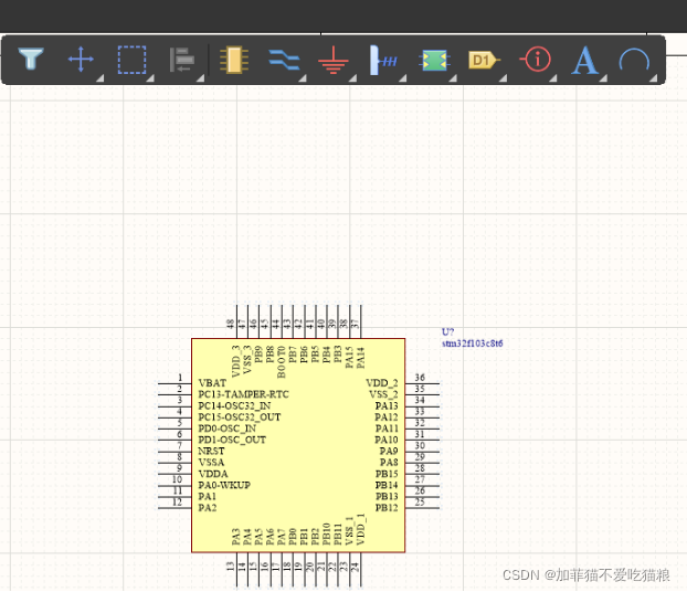 使用Altium Designer 绘制原理图并且使用STM32F103完成对SD卡的数据读取_ad中stm32f103c在哪个库-CSDN博客