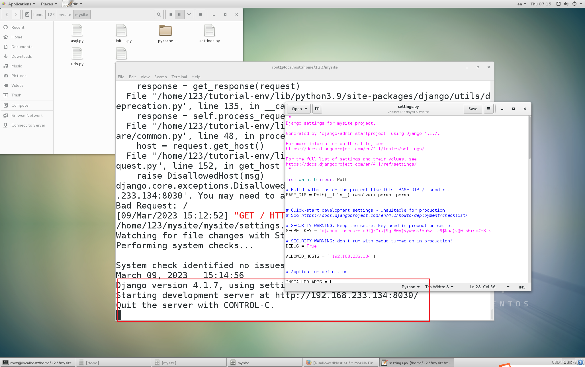 手把手保姆教学,linux系统python环境django服务器搭建第一个页面如何在linux上用python建立一个网站 Csdn博客