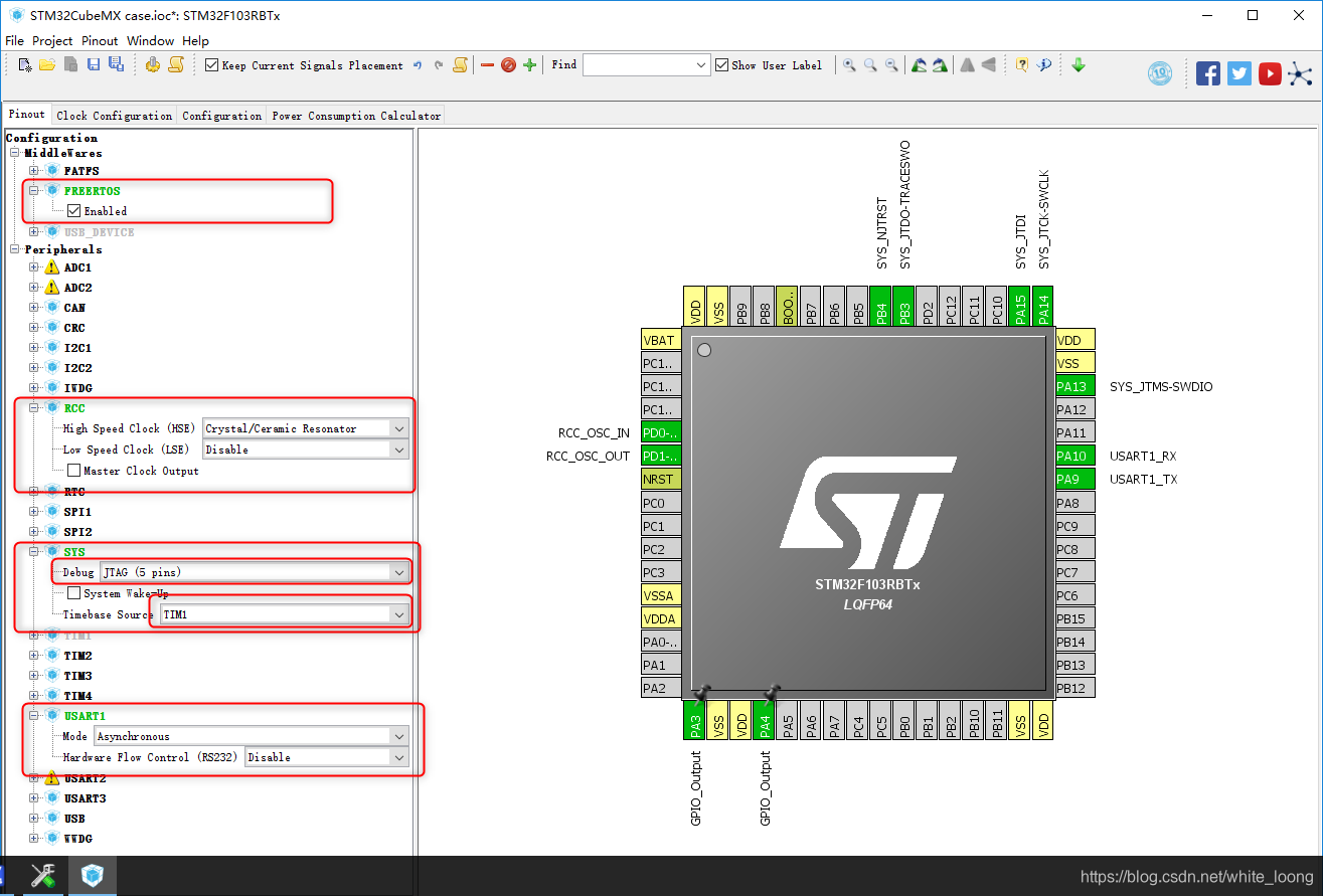 STM32CubeMX开发FreeRTOS stm32f103rbt6例程_stm32f103rbt6 freertos工程-CSDN博客