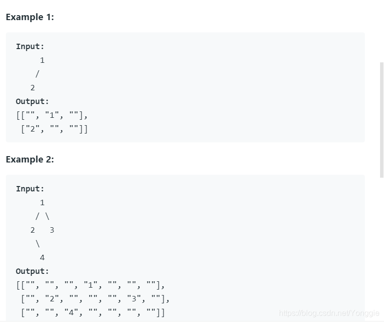 LeetCode 655. Print Binary Tree 格式问题_leetcode binary tree的格式-CSDN博客