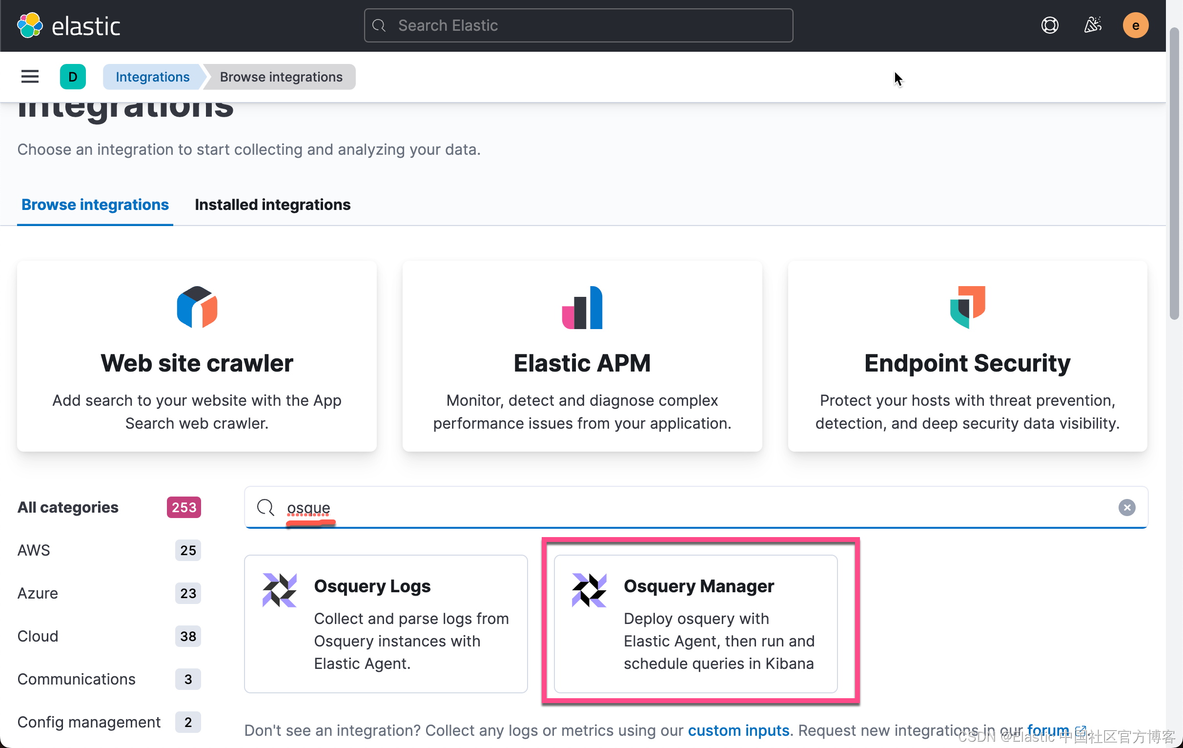 Elasticsearch：使用 osquery 和 Elastic Stack 来监控你的端点_osquery manager-CSDN博客