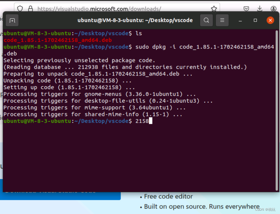 Ubuntu中下载Vscode_ubuntu下载vscode-CSDN博客