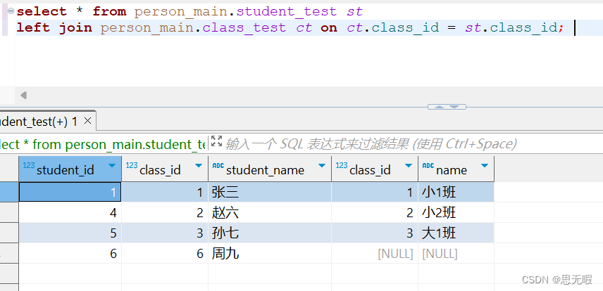 mysql连接查询（left join、right join、inner join）-CSDN博客