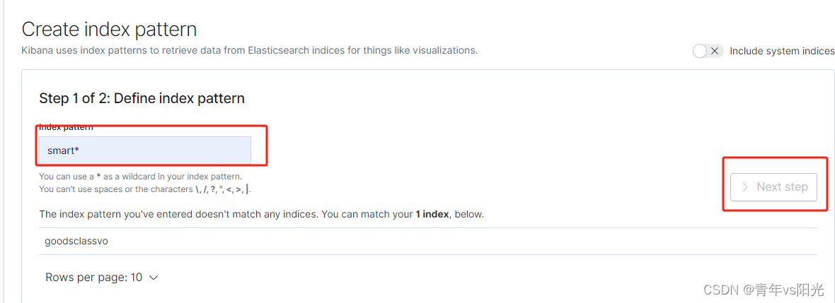 使用kibana创建索引的时候报错处理_the index pattern you've entered doesn't match any-CSDN博客