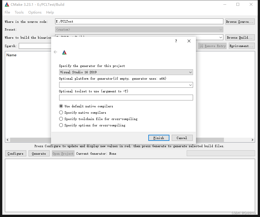 CMake方式配置PCL+VS开发环境_cmake vs 配置pcl-CSDN博客