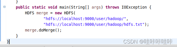 Hadoop集群环境下HDFS实践编程过滤出所有后缀名不为“.abc”的文件时运行报错：java.net.ConnectException: 拒绝连接；_file1.txt、file2.txt ...