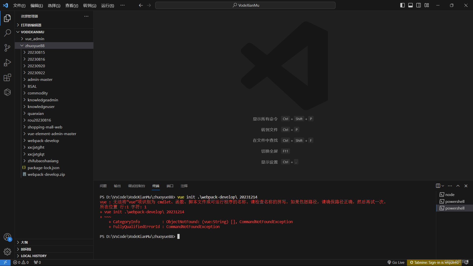 VsCode创建第一个Vue项目_vscode怎么创建一个vue项目-CSDN博客