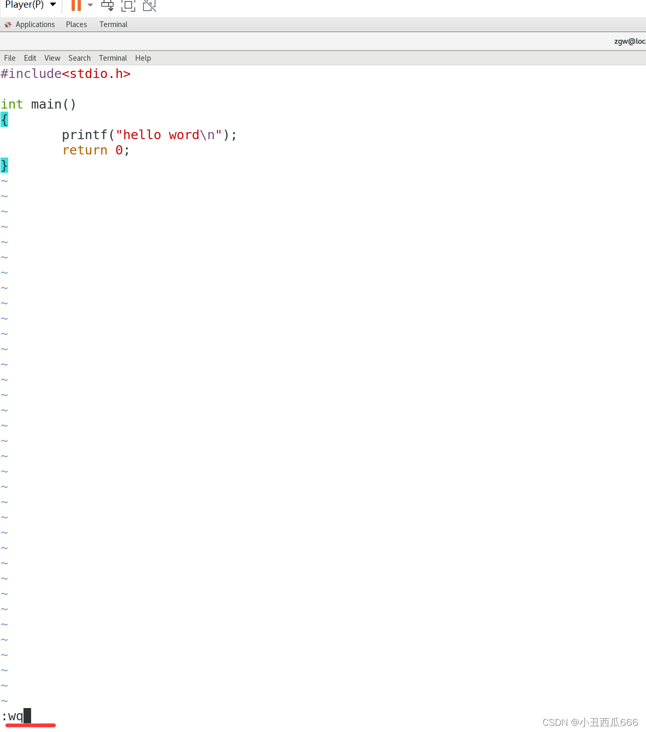 5分钟让你在LINUX系统写第一个C语言holleword（巨有成就感）_linux怎么写hello world-CSDN博客