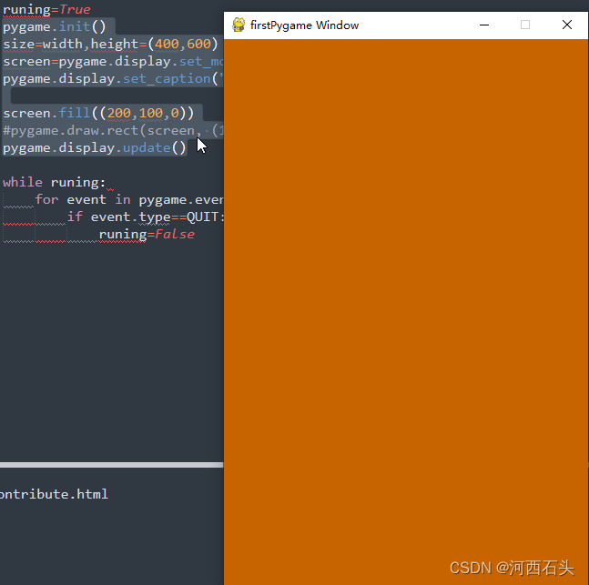 很合适新手入门使用的Python游戏开发包pygame实例教程-01[开发环境配置与第一个界面]_sublime text怎么下pygame-CSDN博客