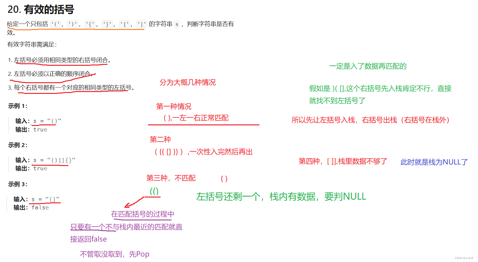栈和队列的经典例题，leetcode 括号匹配问题；栈实现队列；队列实现栈；队列带环问题用队列来解决括号匹配问题 Csdn博客