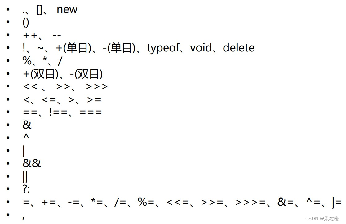 JavaScript学习笔记(2)——运算符_javascript ?: 运算符-CSDN博客