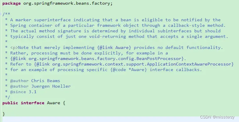 Spring框架Aware接口的作用和应用_java aware接口-CSDN博客