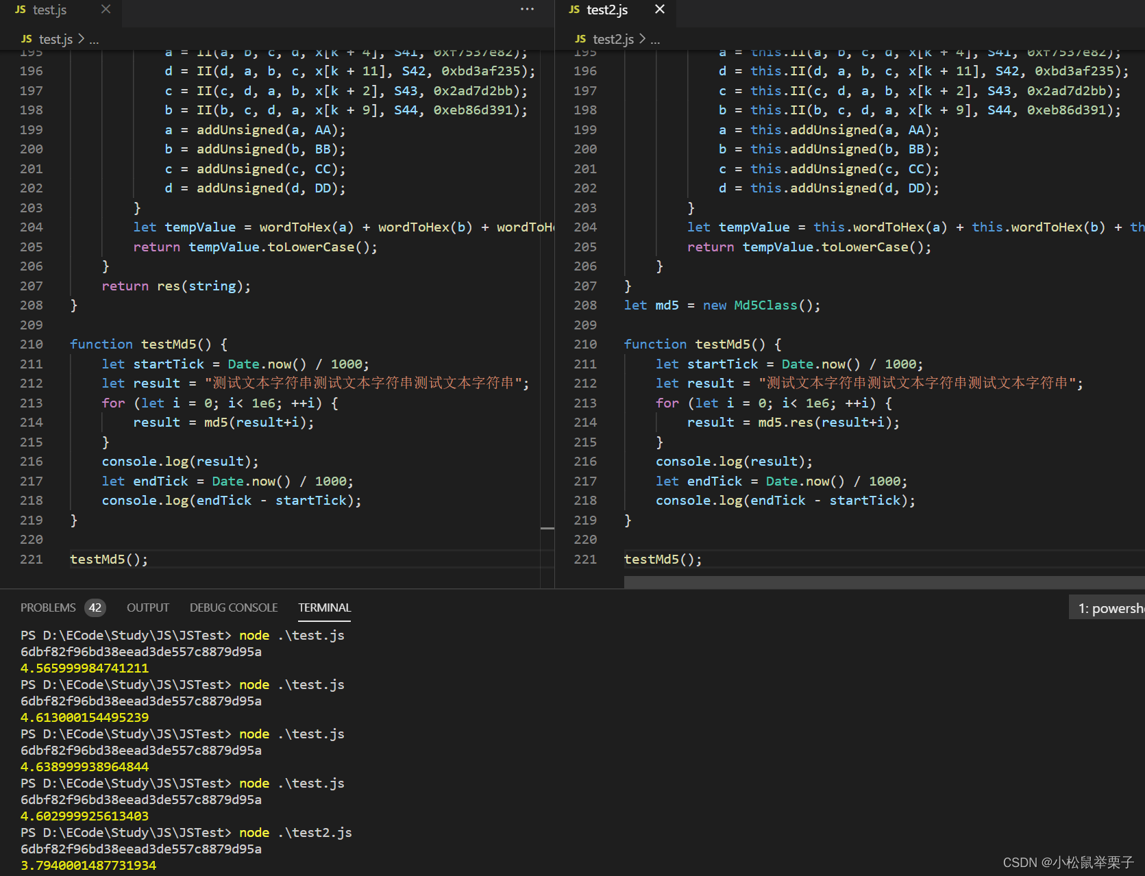 Javascript的ES6 class写法和ES5闭包写法性能对比_js class 闭包-CSDN博客