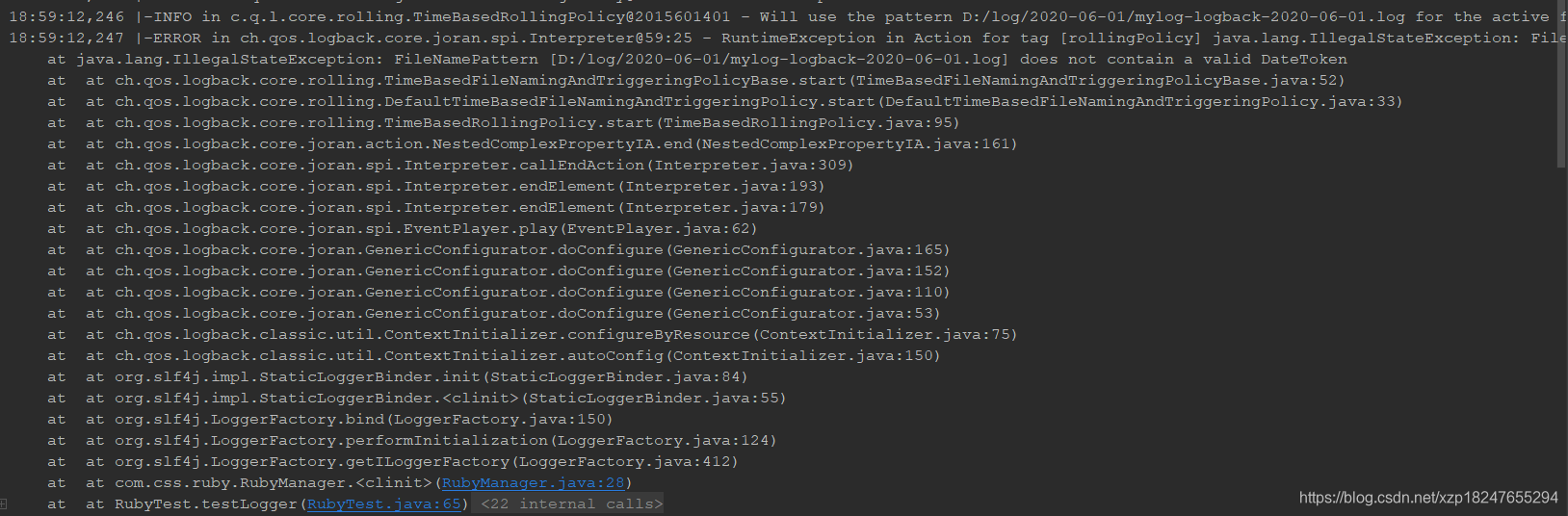 springboot中自定义日志生成位置出现错误_FileNamePattern [文件路径] does not contain a valid DateToken。-CSDN博客