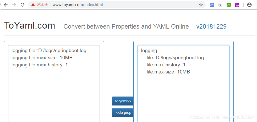 springboot properties文件和yml文件转换_springboot properties 转yaml 在线文档-CSDN博客