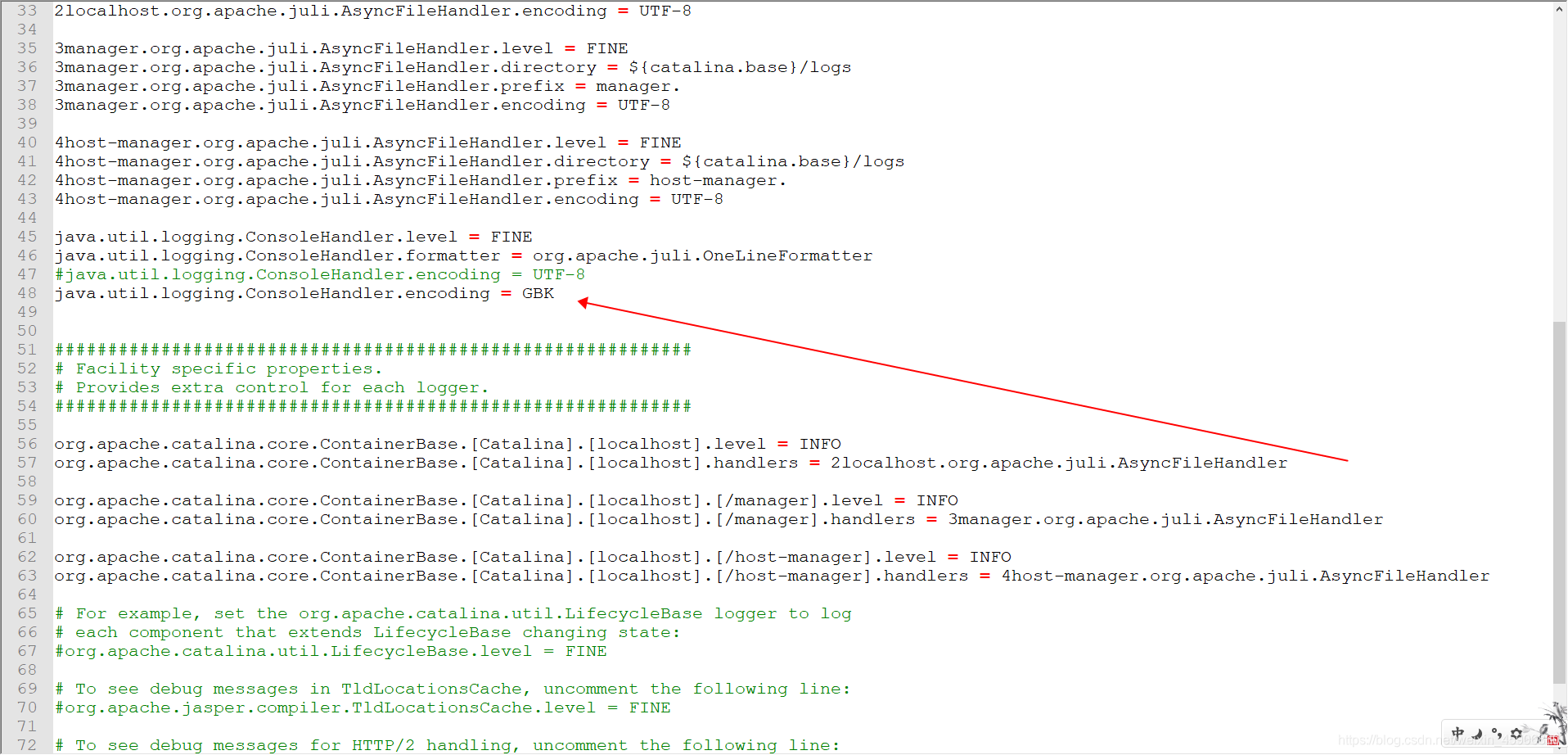 tomact为什么改完properties文件还是乱码（解决）_apache-tomcat-8.5.89修改了logging.properties为什么还是乱码-CSDN博客
