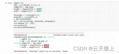 【python】成功解决AttributeError: ‘NoneType’ object has no attribute ‘shape’_nonetype' object has no ...
