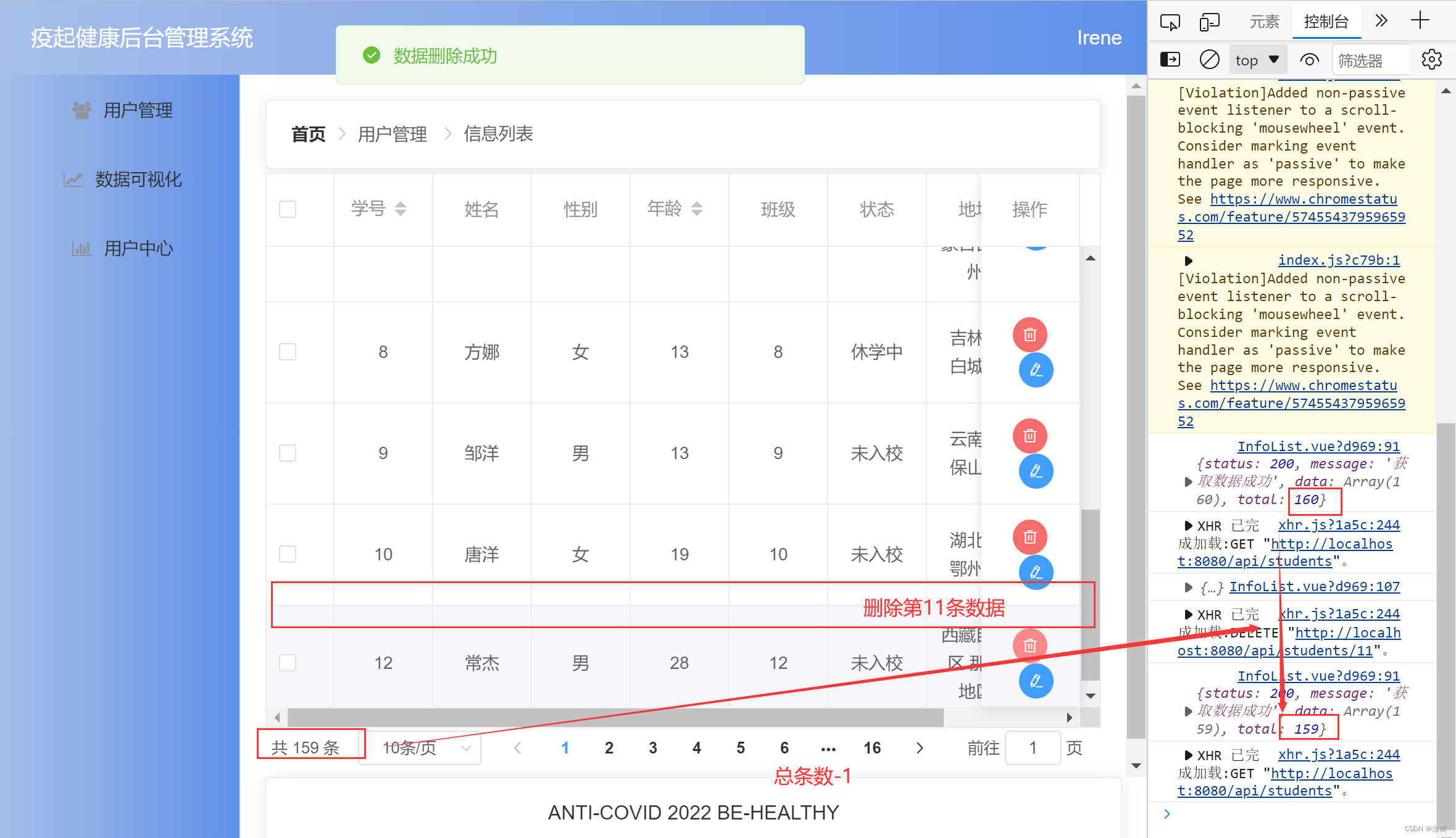 通用后台管理系统前端界面Ⅹ——前端数据表格的删除、查找后台管理系统的查询前端 Csdn博客