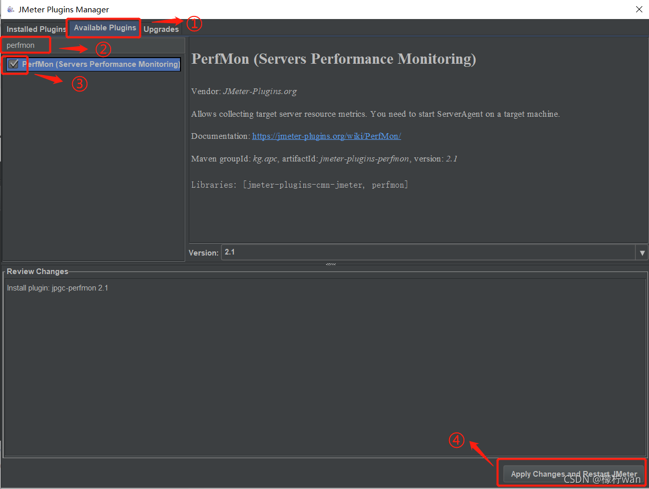 Jmeter插件之PerfMon监控插件使用说明_jmeter中perfmon 怎么用-CSDN博客