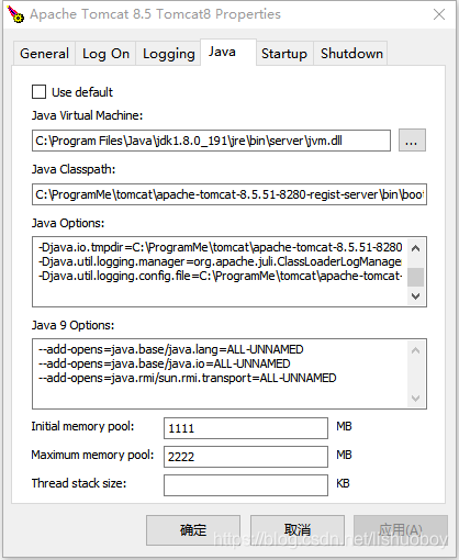 Tomcat8w中Initial memory pool和miximuu memory pool的含义-CSDN博客