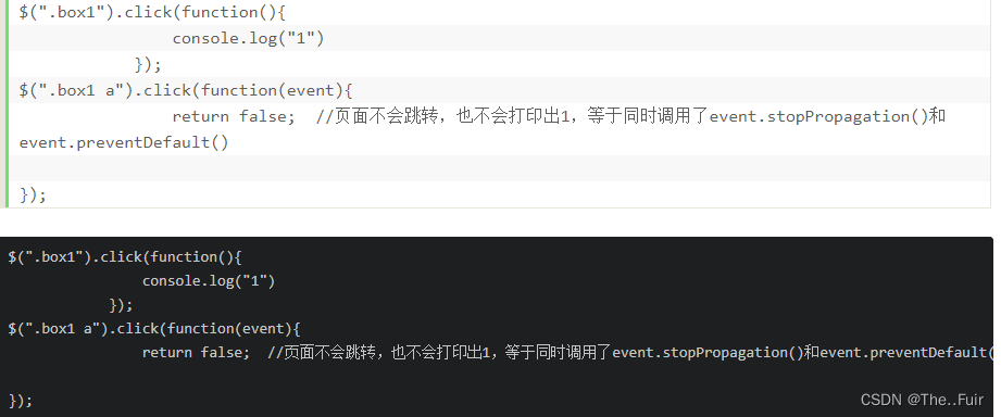 event.stopPropagation()和event.preventDefault()之间的联系-CSDN博客